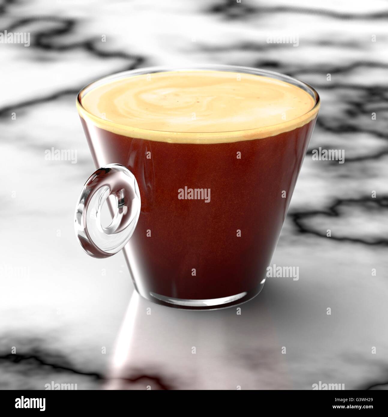 nice coffee cup with fresh coffee isolated Stock Photo - Alamy