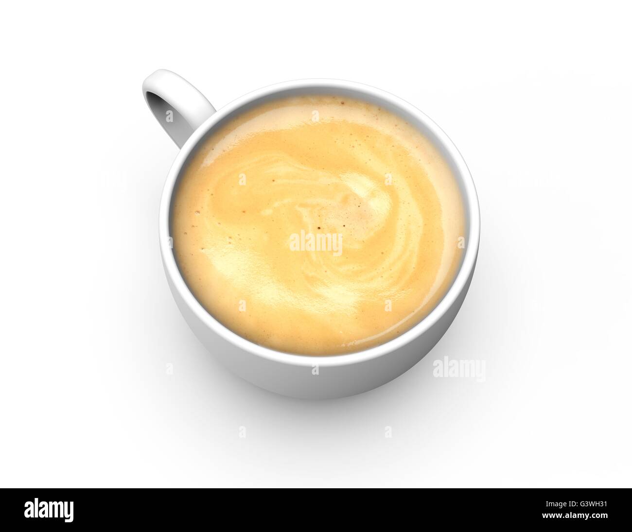 nice coffee cup with fresh coffee isolated Stock Photo - Alamy