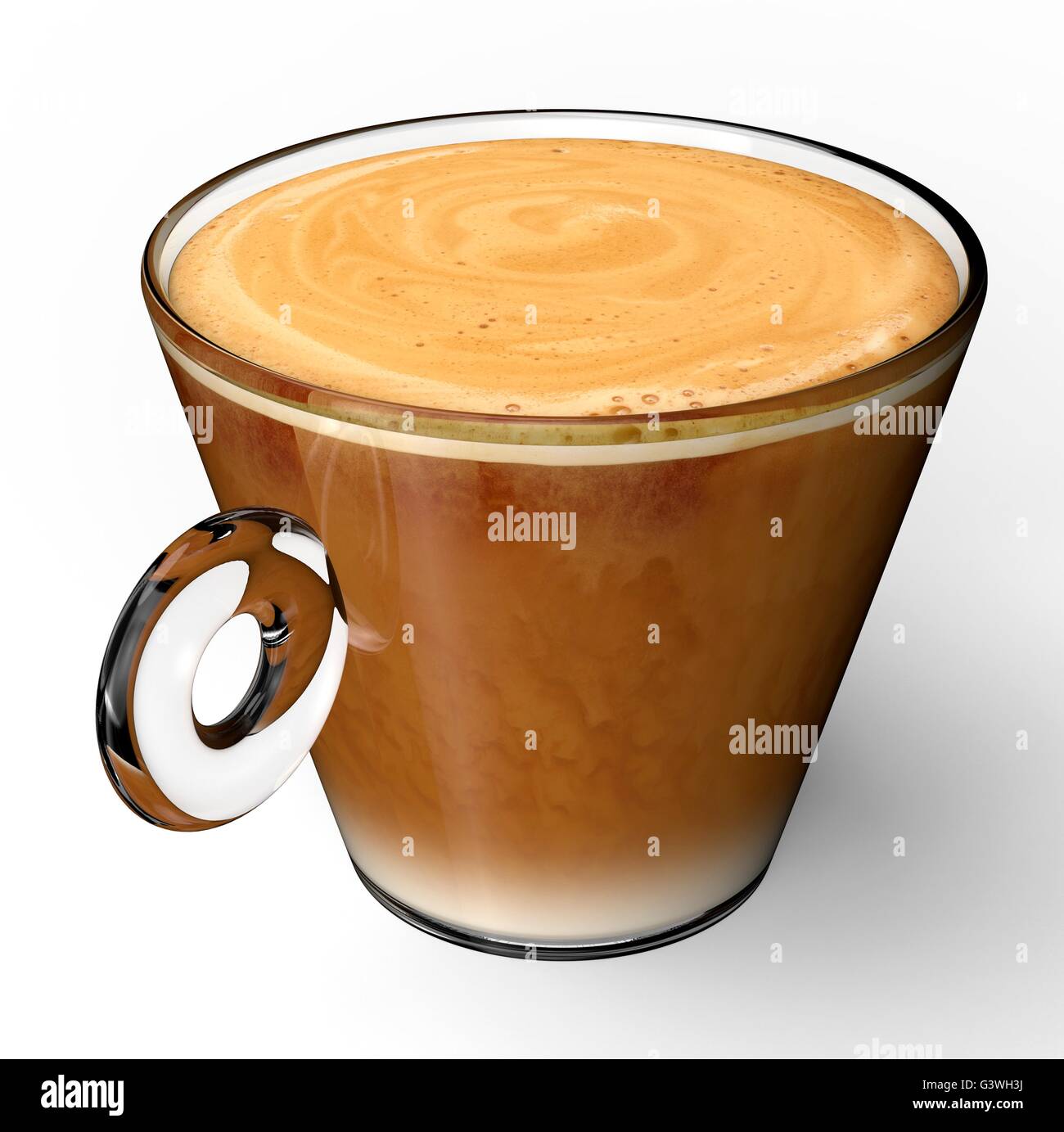 nice coffee cup with fresh coffee isolated Stock Photo - Alamy