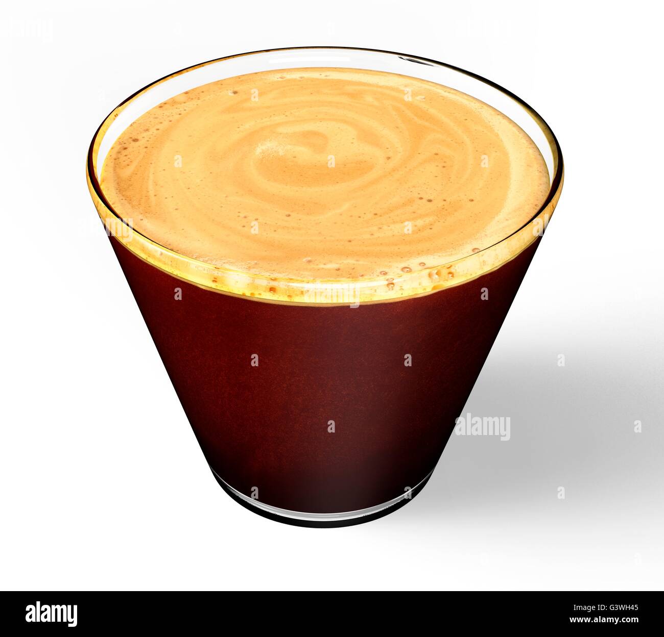 nice coffee cup with fresh coffee isolated Stock Photo - Alamy