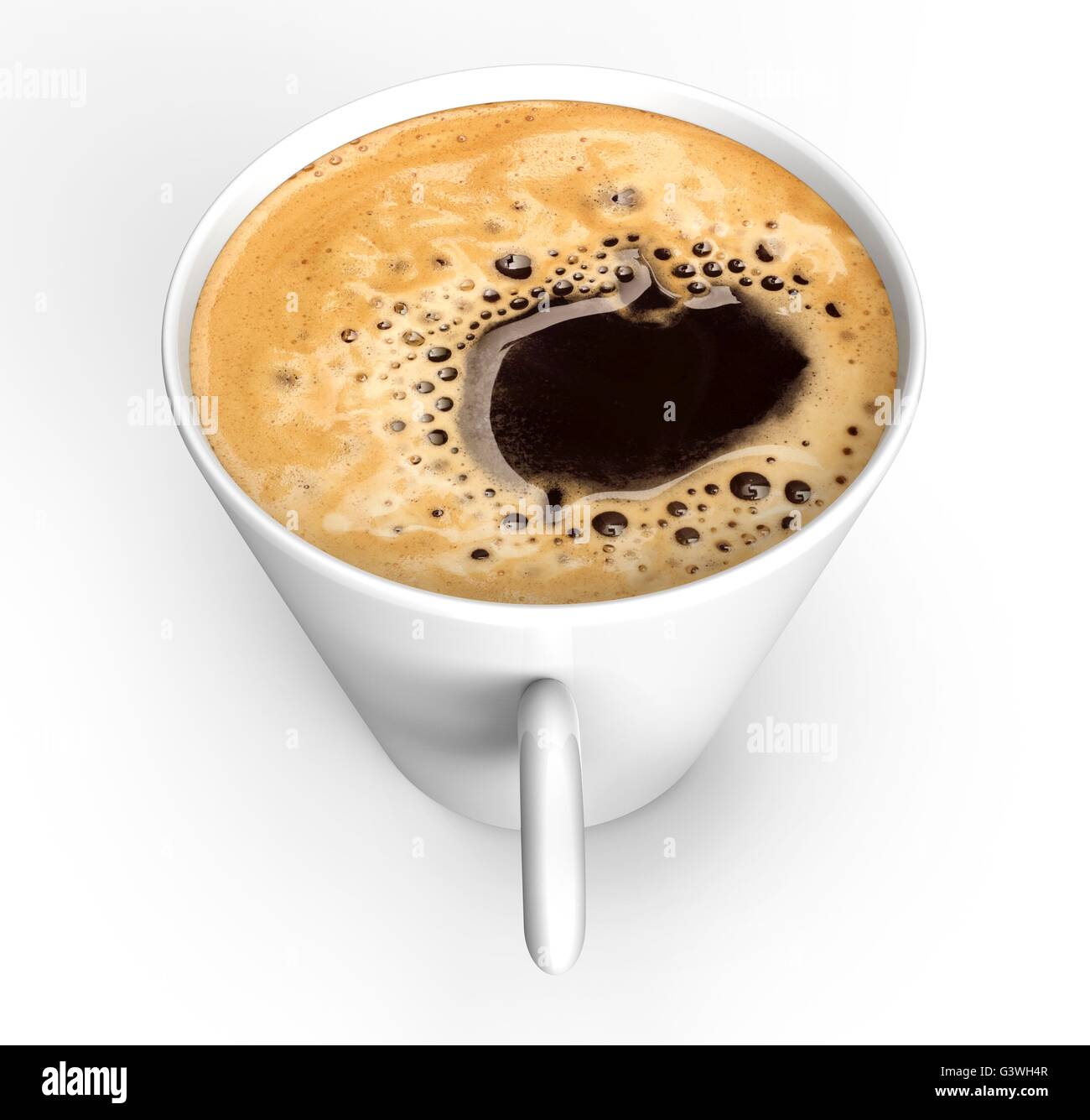 nice coffee cup with fresh coffee isolated Stock Photo - Alamy