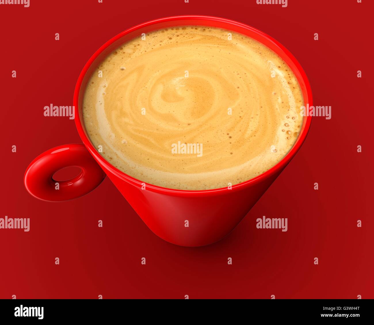 nice coffee cup with fresh coffee isolated Stock Photo - Alamy