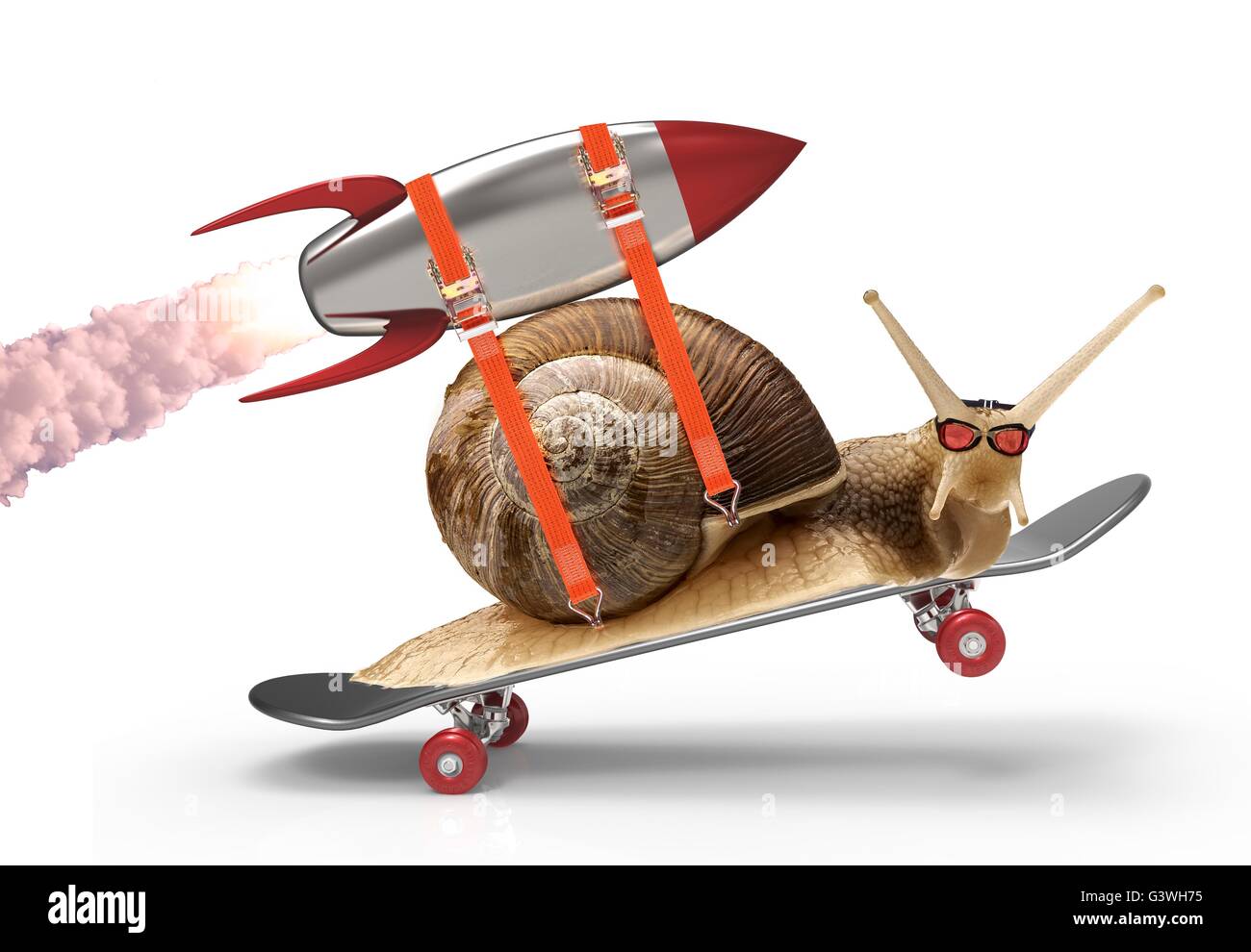 Flying snail hi-res stock photography and images - Alamy