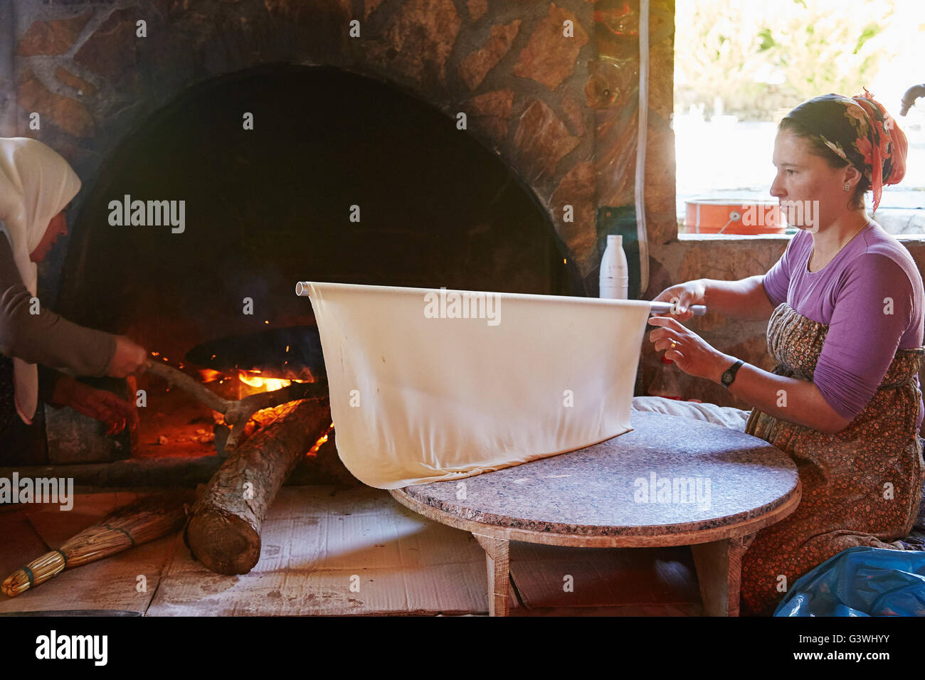 Oven fire pancake hi-res stock photography and images - Alamy