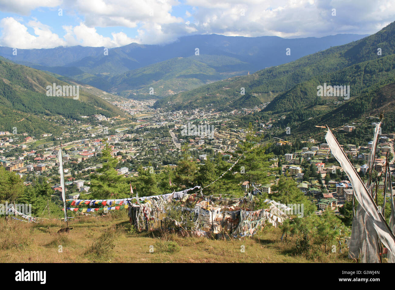 Mountains surrounding Thimphu (Bhutan Stock Photo - Alamy