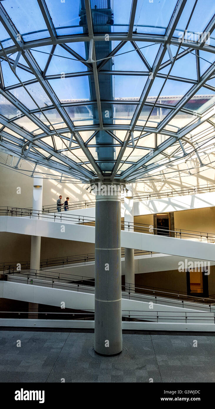 Clermont-Ferrand. The atrium of the Museum Roger Quillot designed by ...
