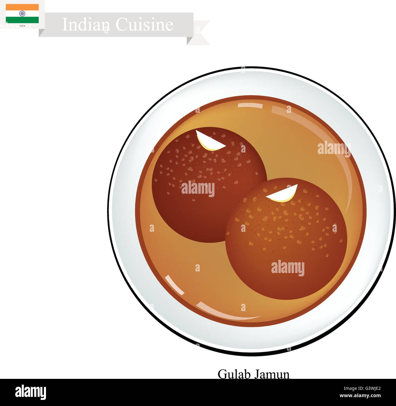 Gulaab jamun Stock Vector Images - Alamy