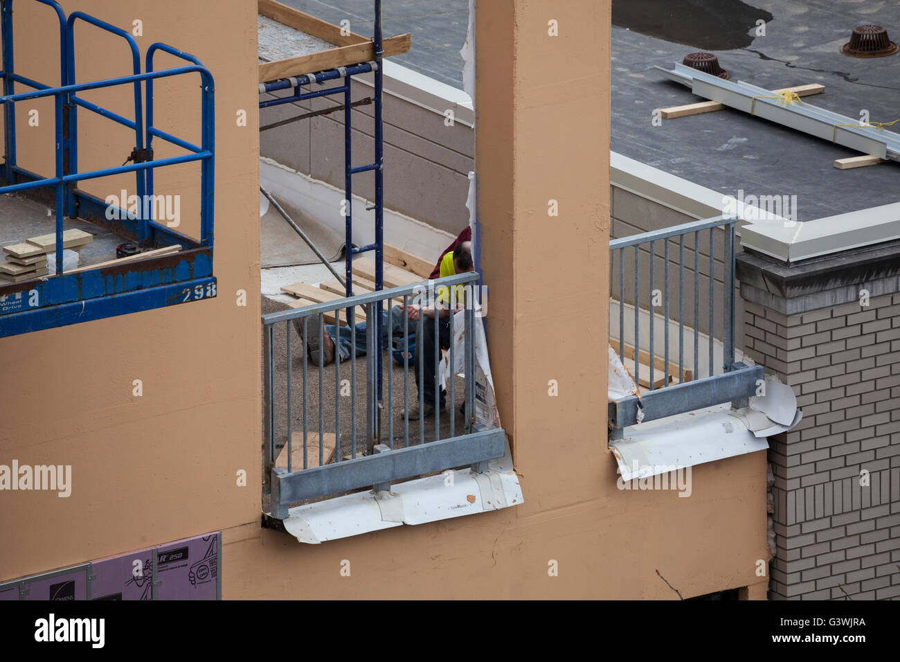 Men taking a break Stock Photo - Alamy