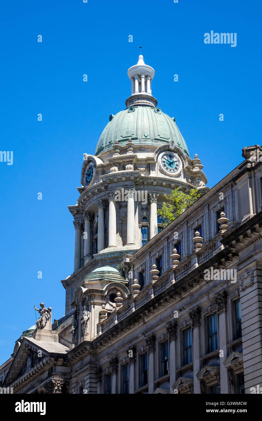 The dome of the Old Police Building at 240 Centre Street in Lower ...