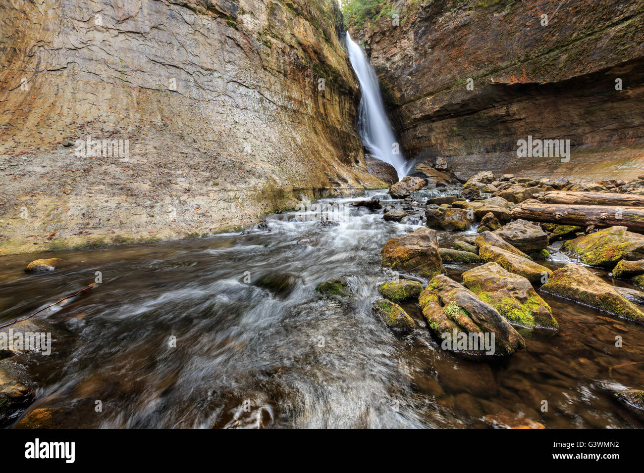 Miners Falls at Pictured Rocks National Lakeshore - Upper Peninsula of ...