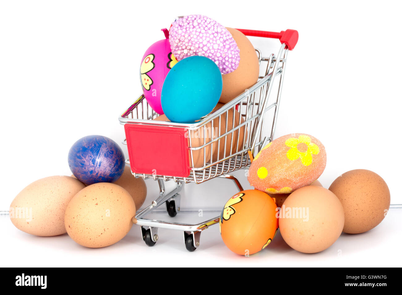 Eggs in the shopping cart Stock Photo - Alamy