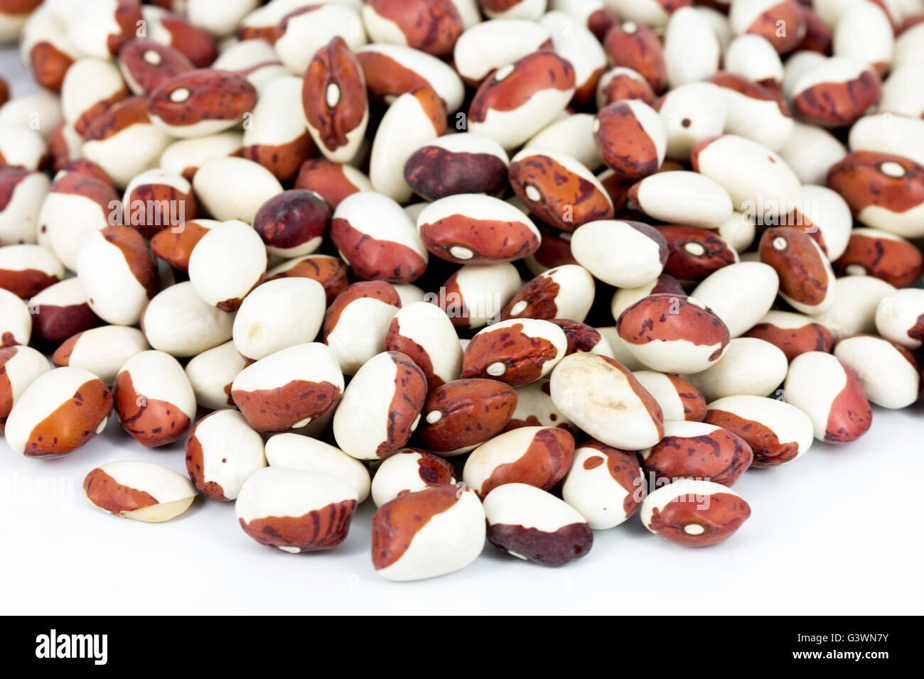 Colorful beans isolated on white background Stock Photo - Alamy