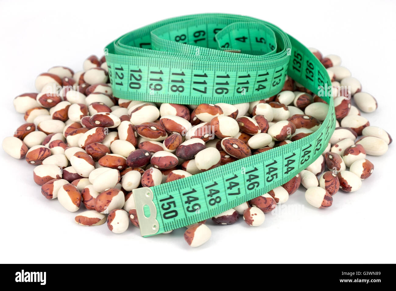 Bean with a tape measure Stock Photo - Alamy