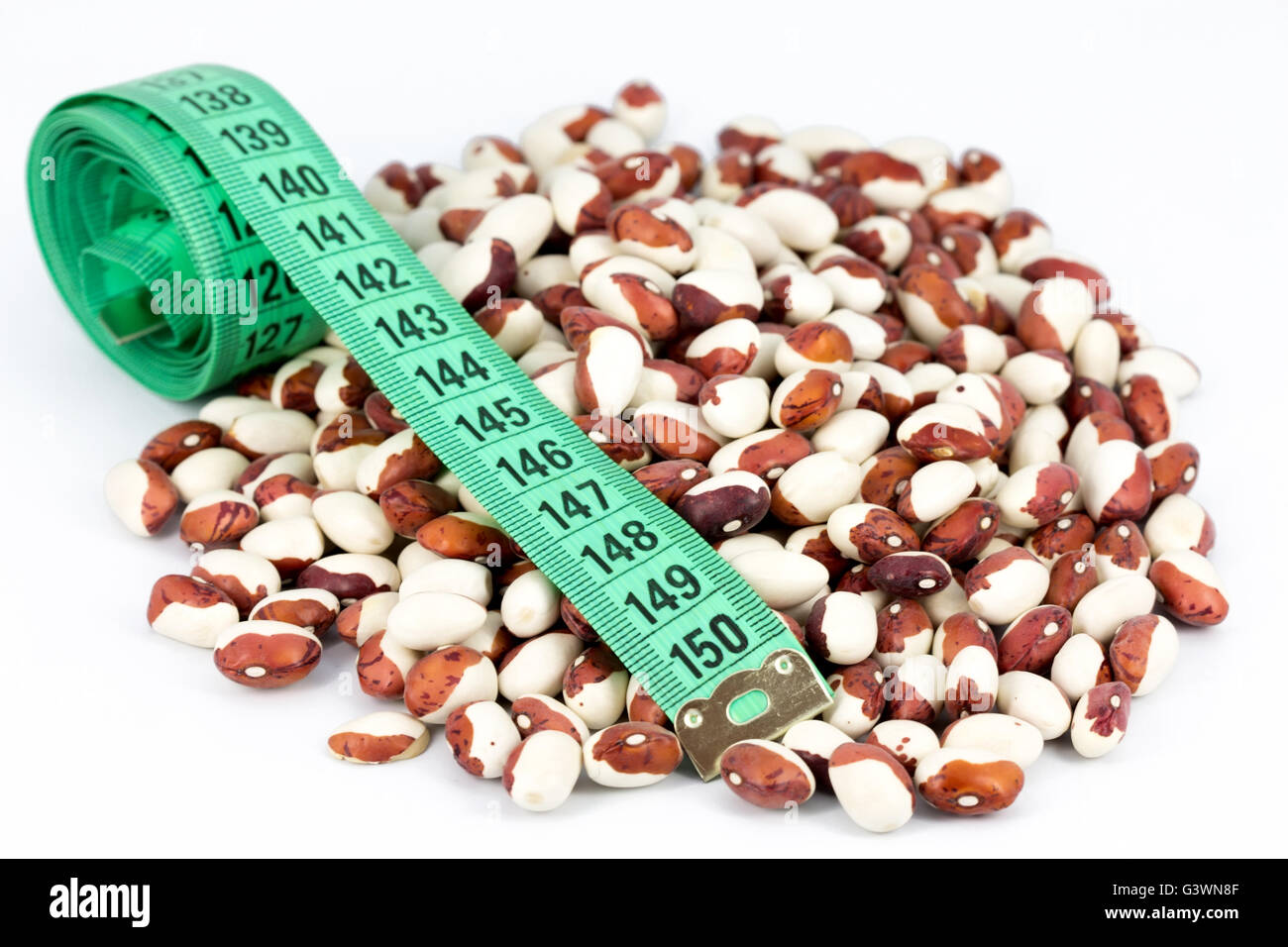 Bean with a tape measure Stock Photo - Alamy