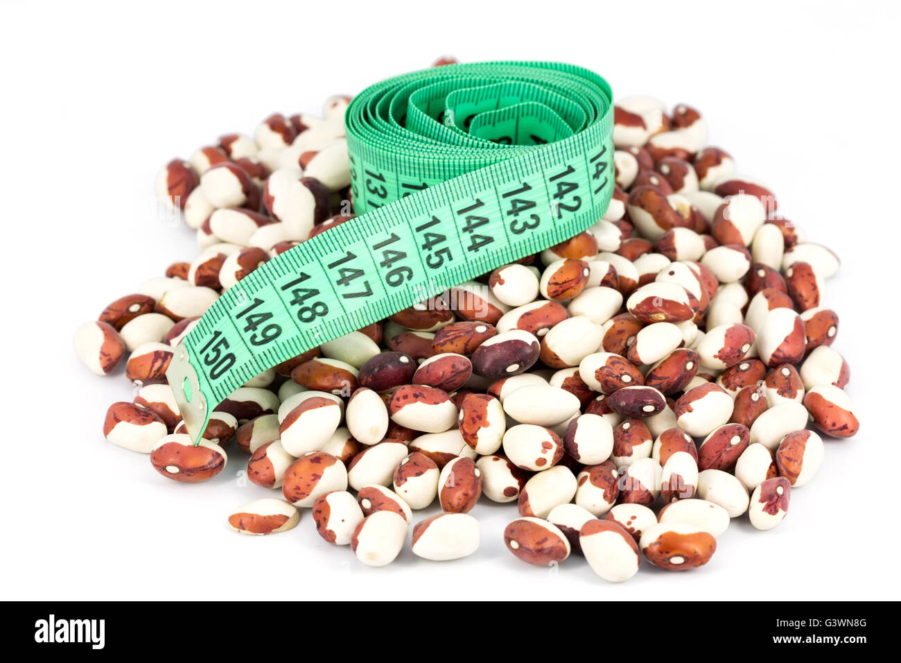 Bean with a tape measure Stock Photo - Alamy
