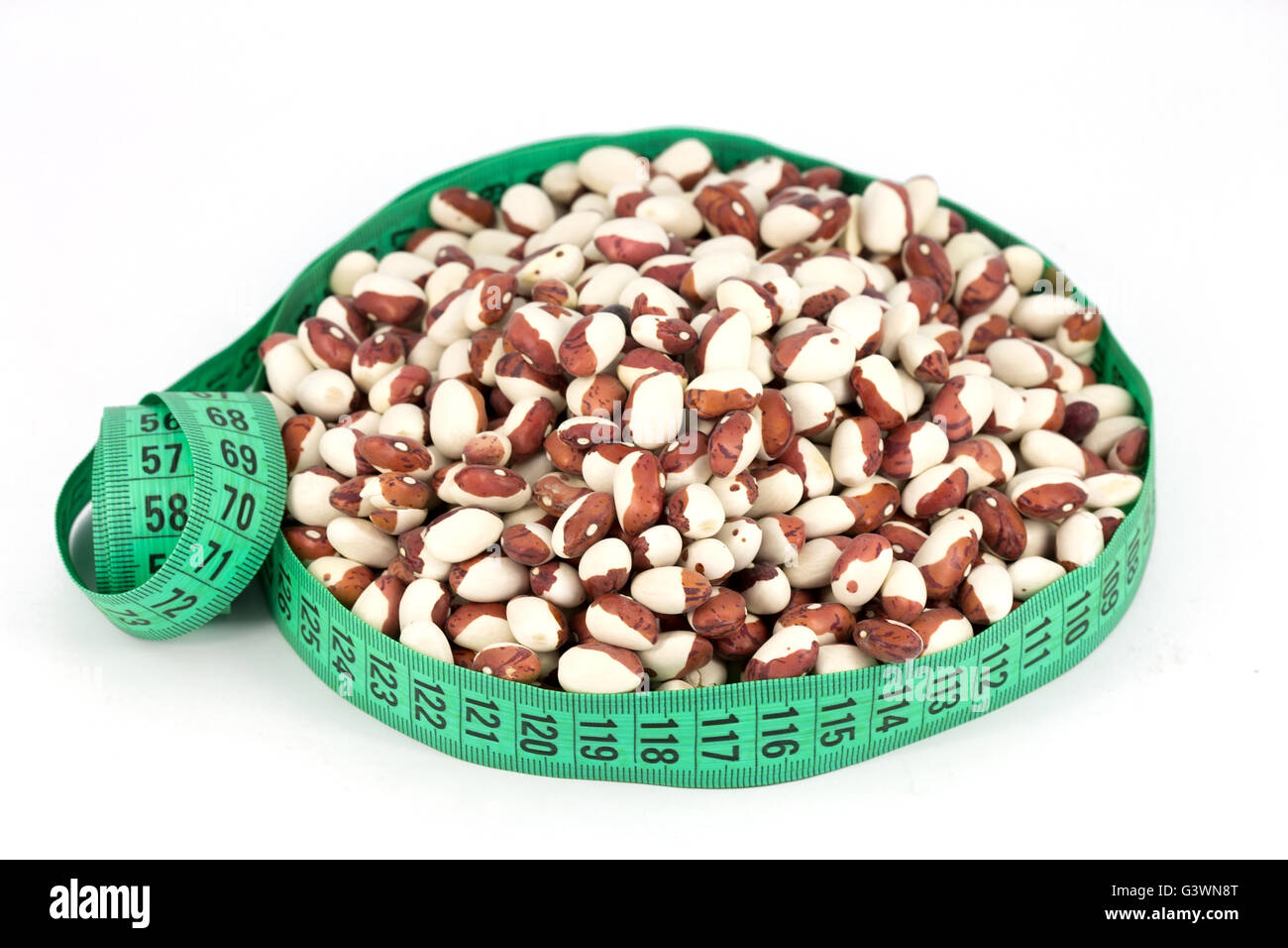 Bean with a tape measure Stock Photo - Alamy