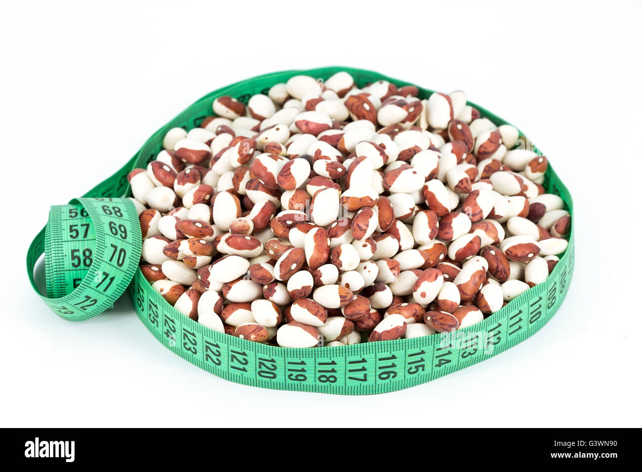 Bean with a tape measure Stock Photo - Alamy