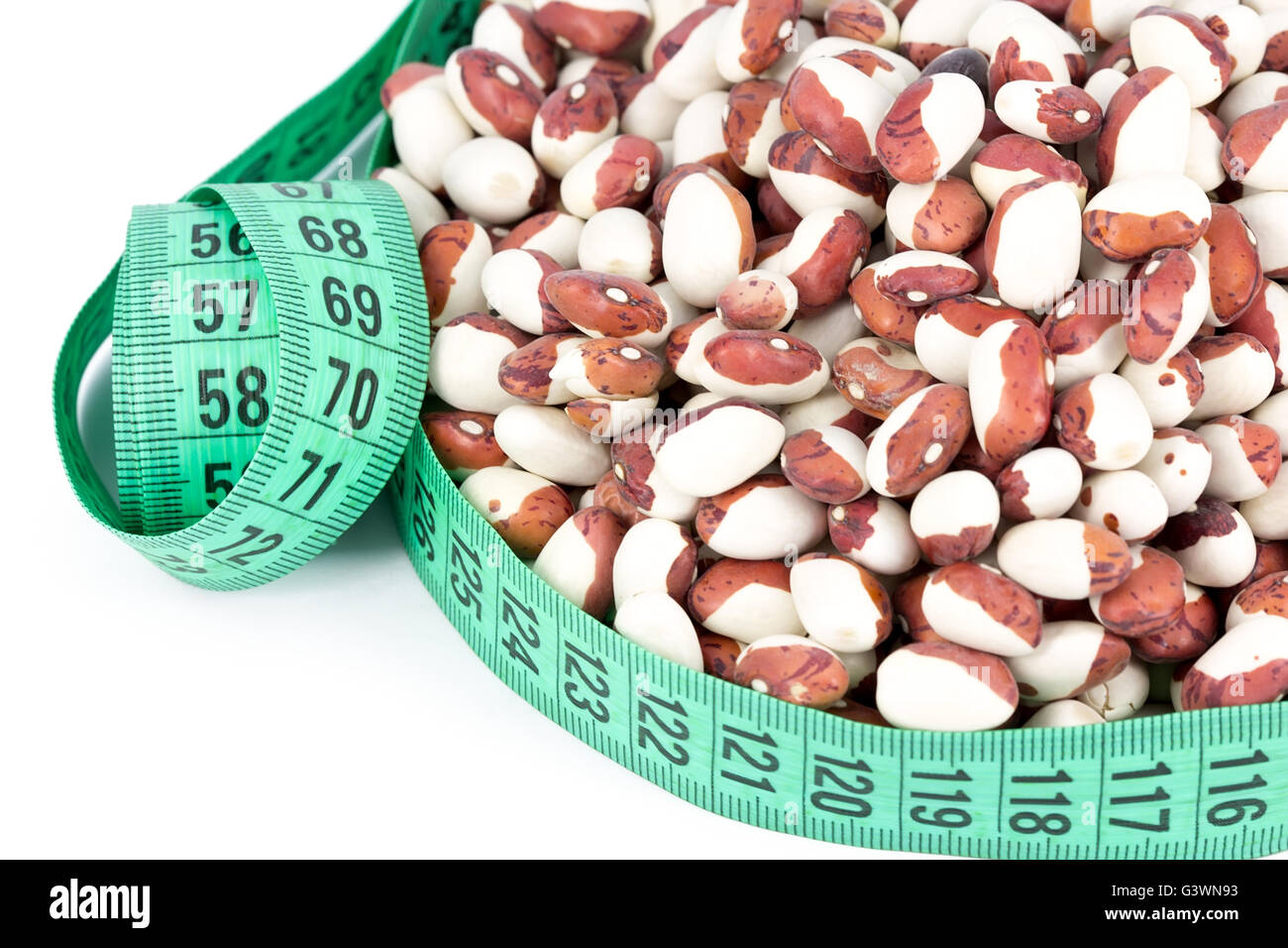 Bean with a tape measure Stock Photo - Alamy
