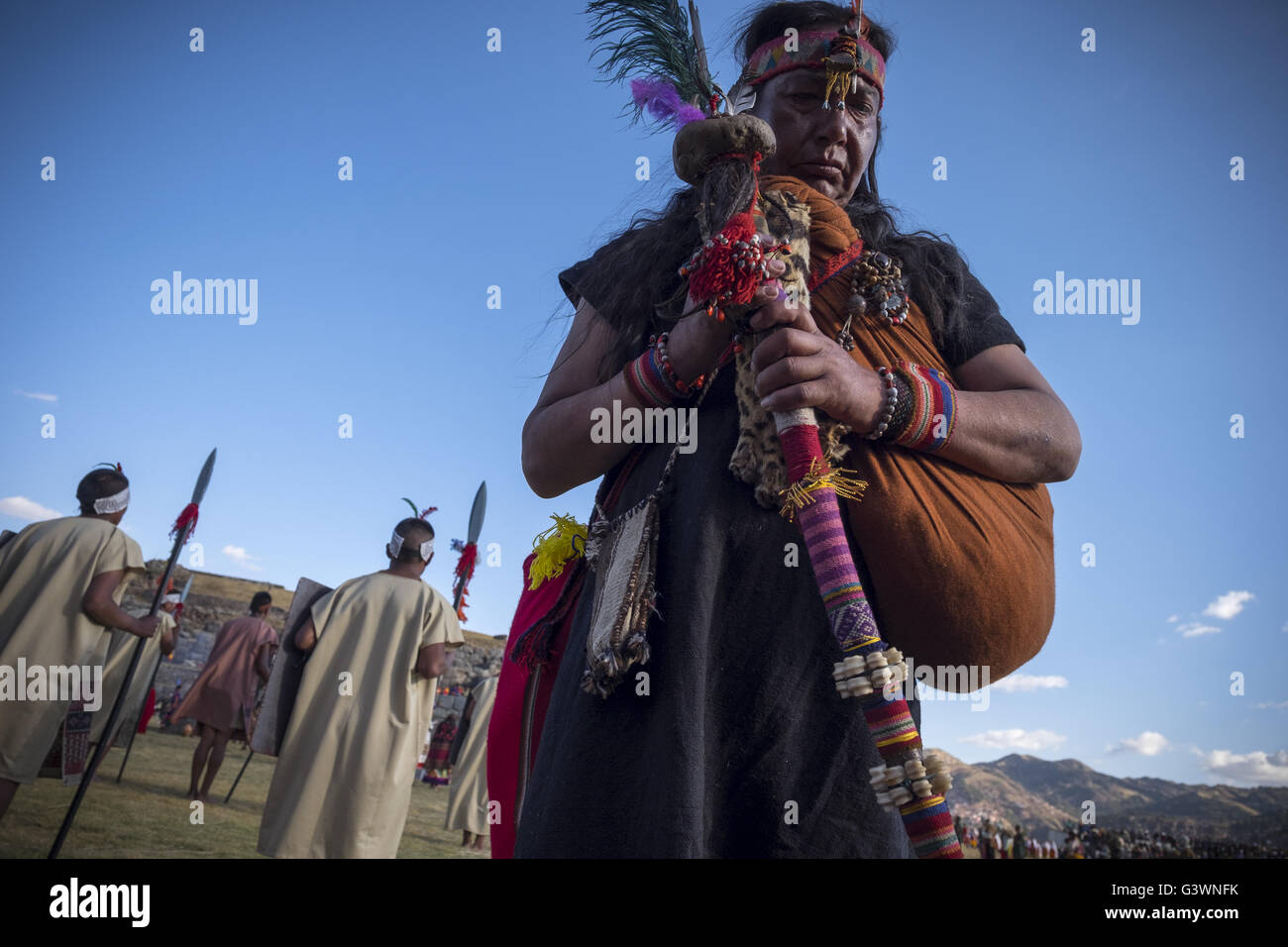 Celebration in the Peruvian city of Cusco of Inti Raymi, the Inca ...