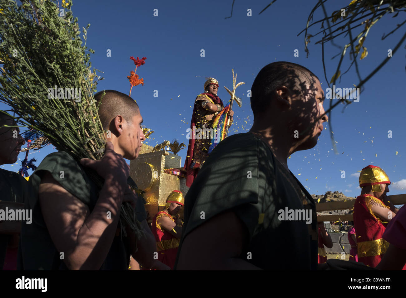Celebration in the Peruvian city of Cusco of Inti Raymi, the Inca ...