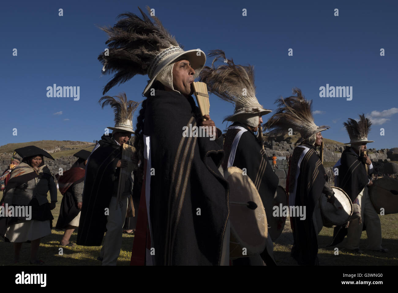 Celebration in the Peruvian city of Cusco of Inti Raymi, the Inca ...