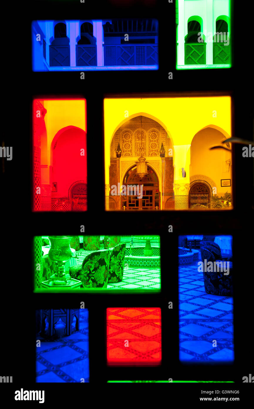 Riad hotel in old family house in Fez ( Fes Fas ) city, UNESCO heritage ...