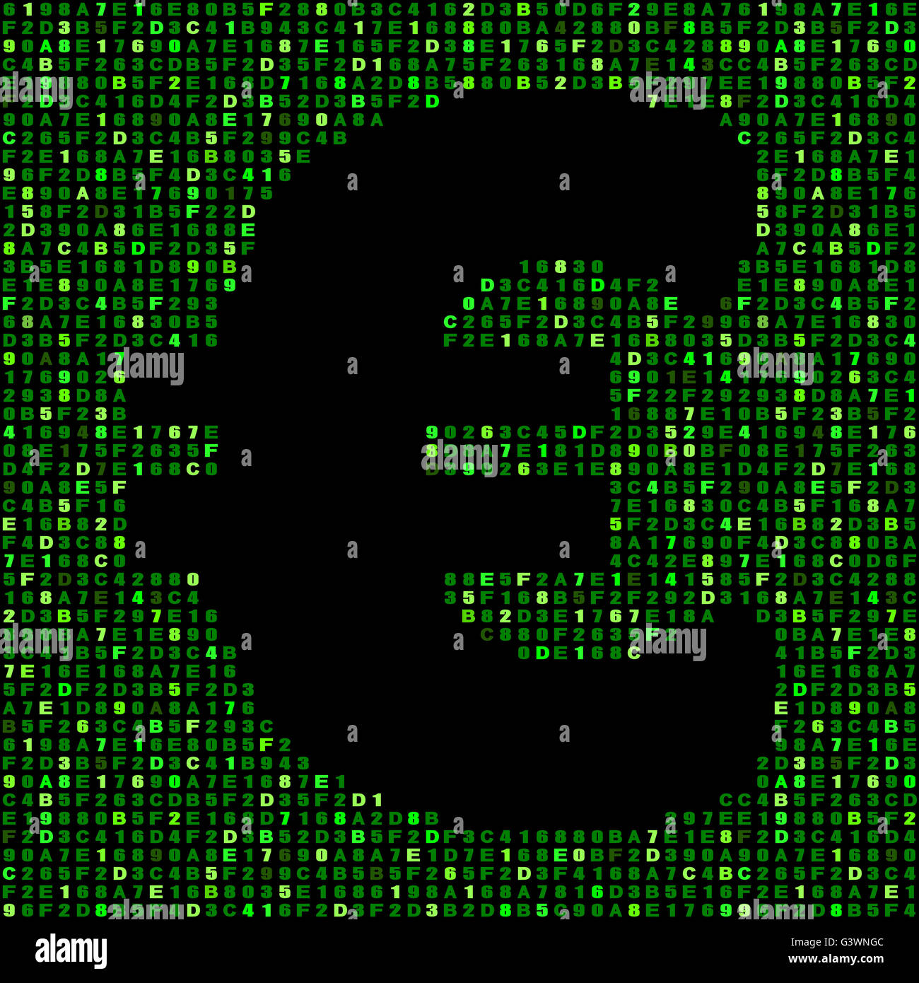 Euro symbol on green hex code illustration Stock Photo - Alamy
