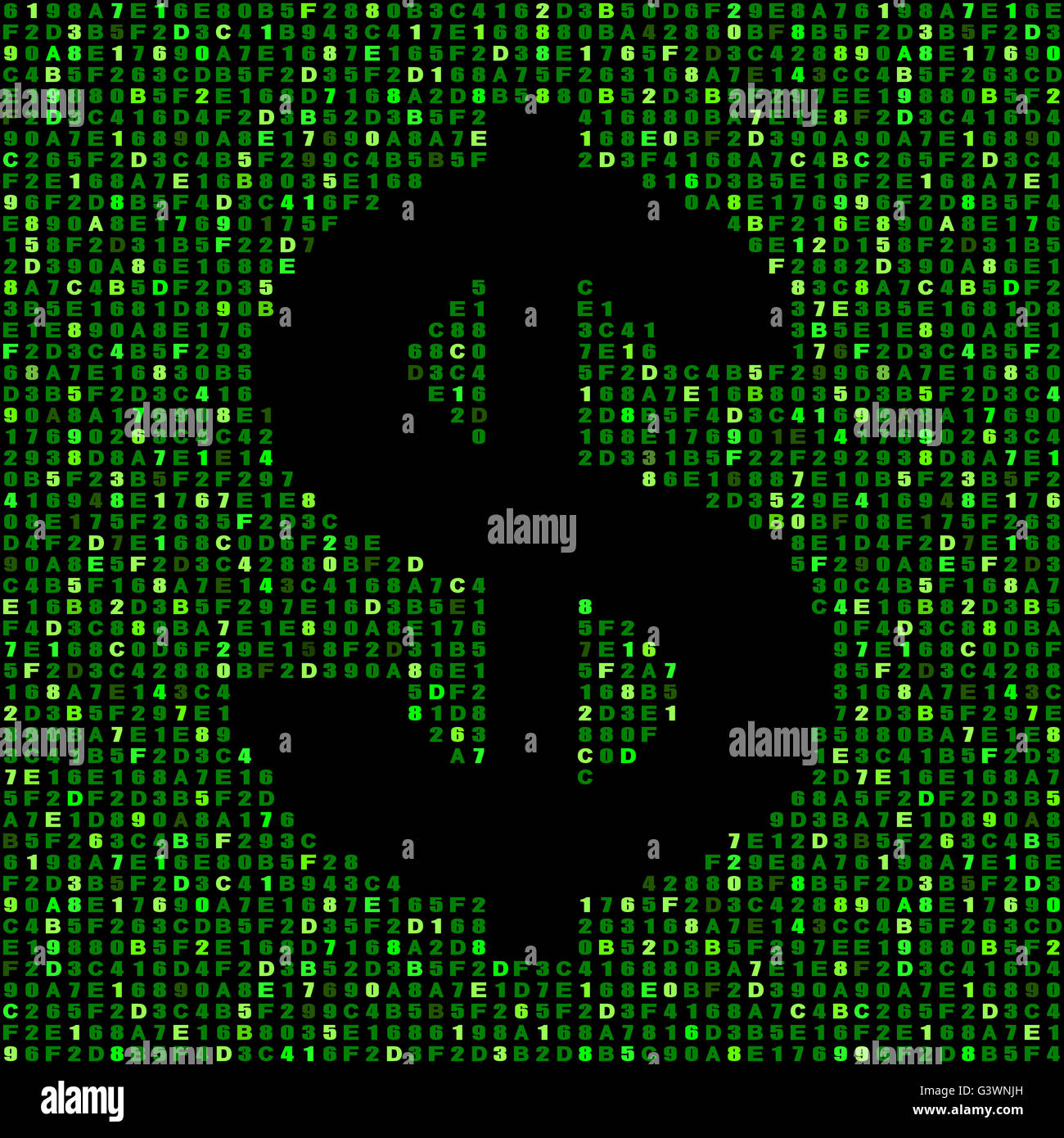 Dollar symbol on green hex code illustration Stock Photo - Alamy