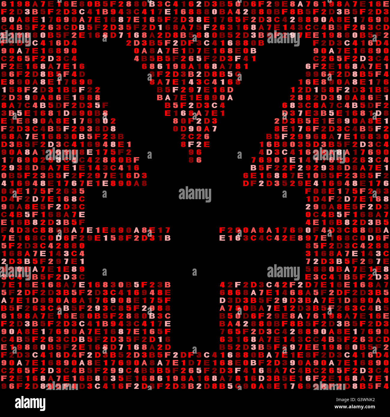 Yen symbol on red hex code illustration Stock Photo - Alamy