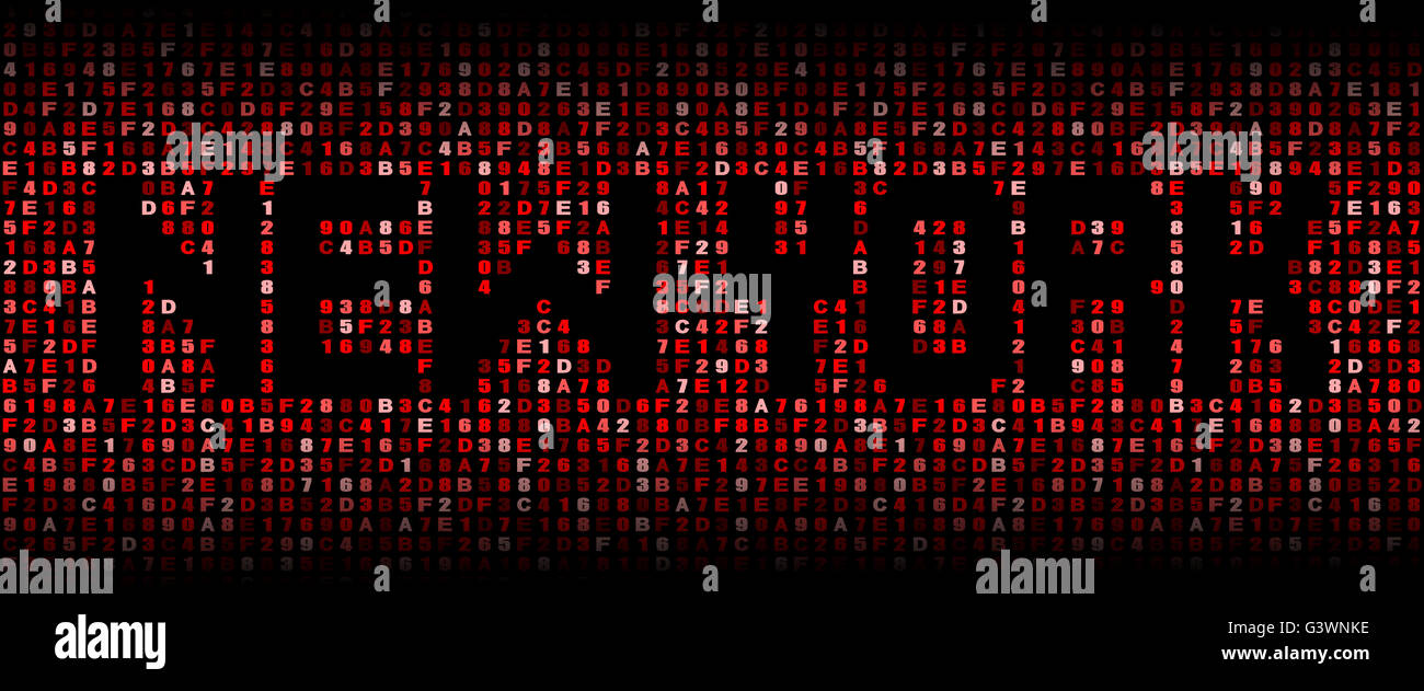 New York text on hex code illustration Stock Photo - Alamy