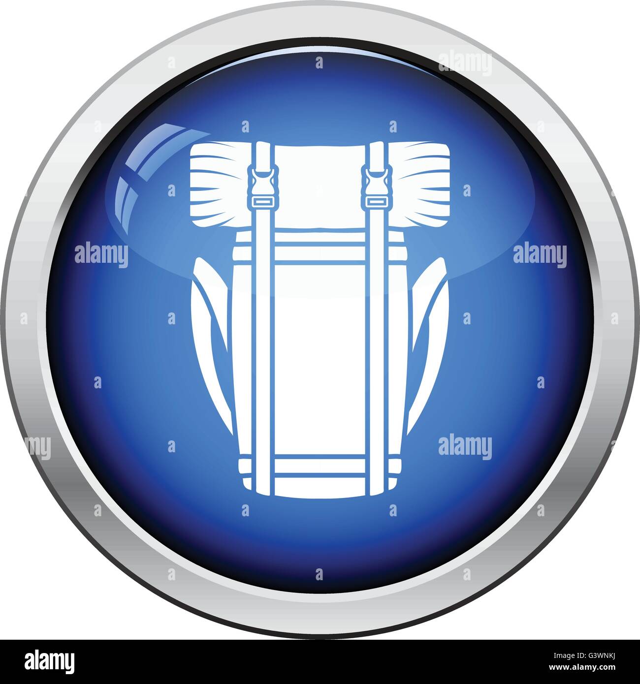 Camping cartoon icon circle hi-res stock photography and images - Alamy