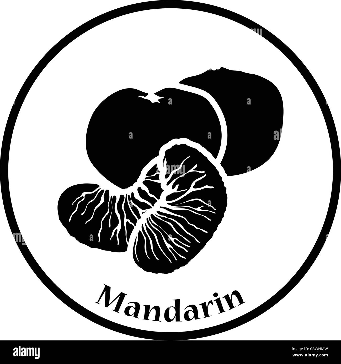 Satsuma mandarin tree Black and White Stock Photos & Images - Alamy