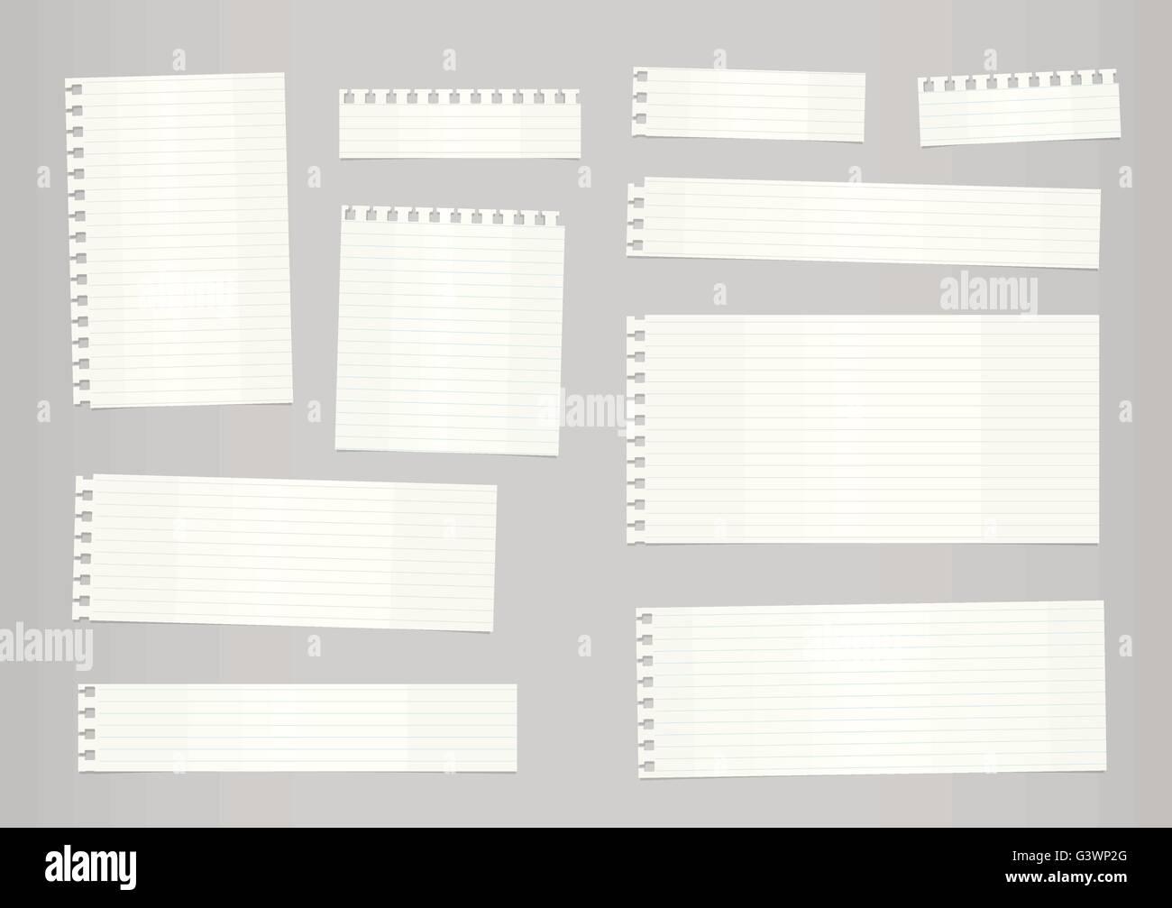 Notebook paper and cut out Stock Vector Images - Alamy