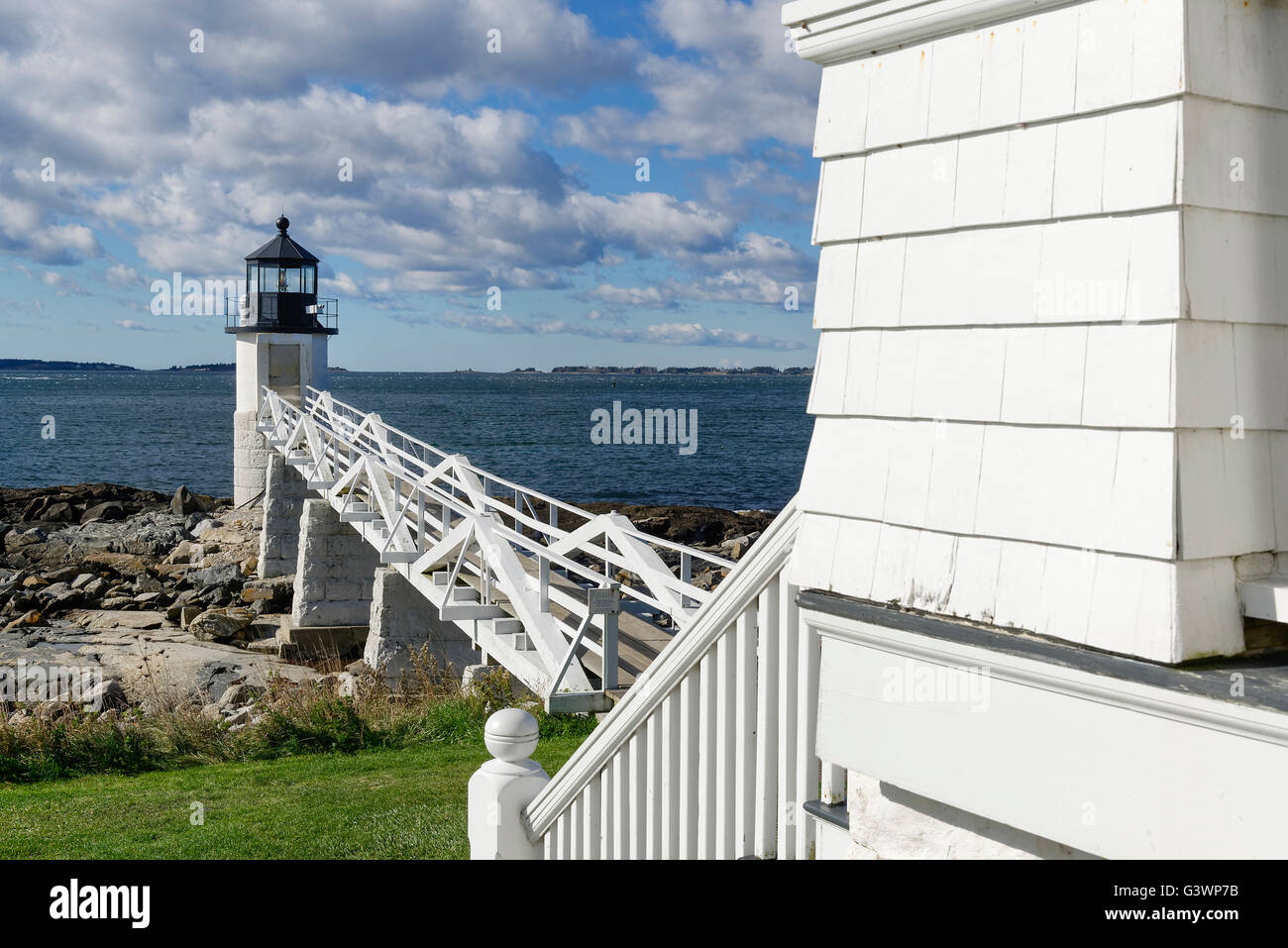 Marshall Point Lighthouse, Port Clyde, Maine, USA Stock Photo - Alamy