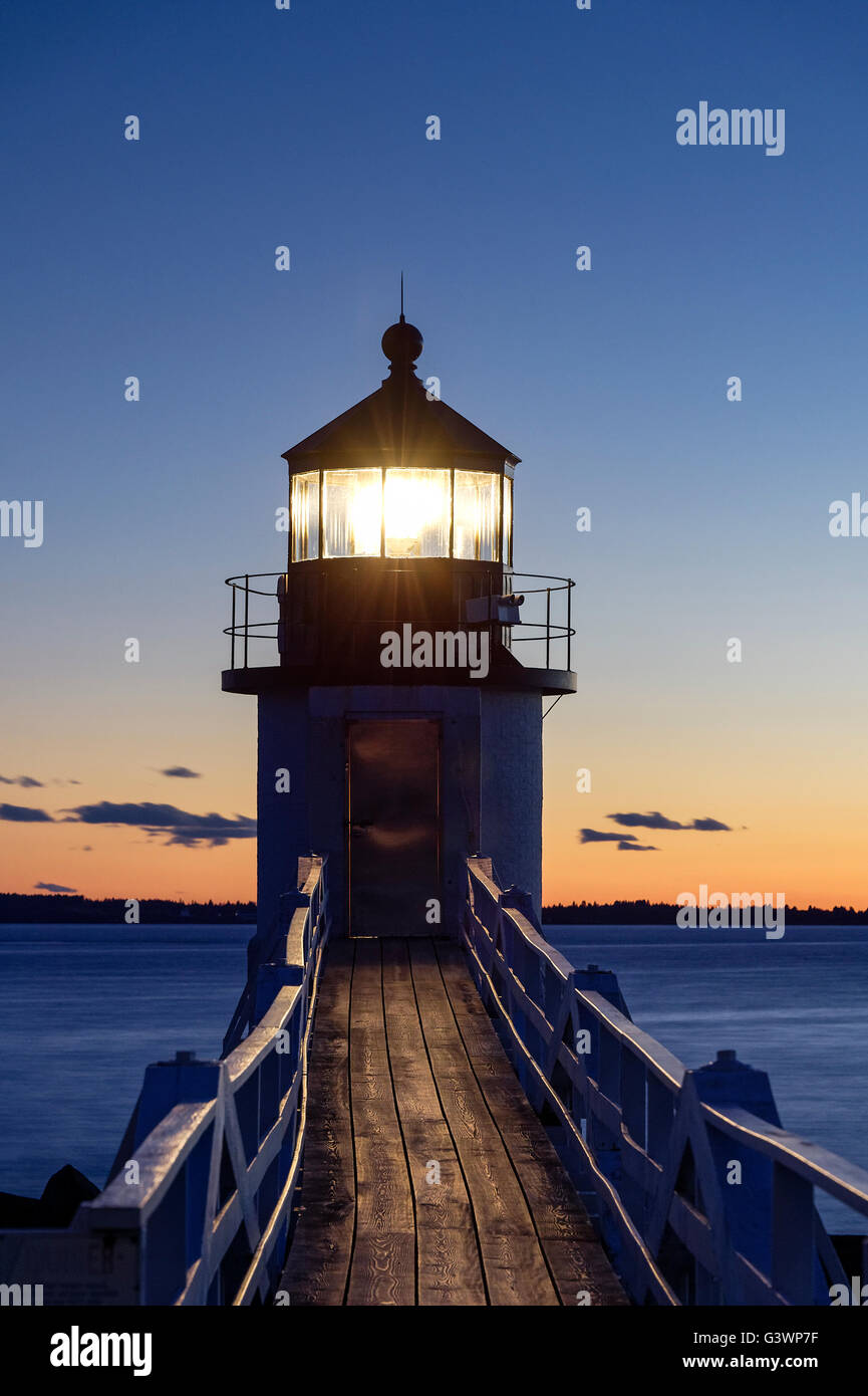 Marshall Point Lighthouse, Port Clyde, Maine, USA Stock Photo - Alamy