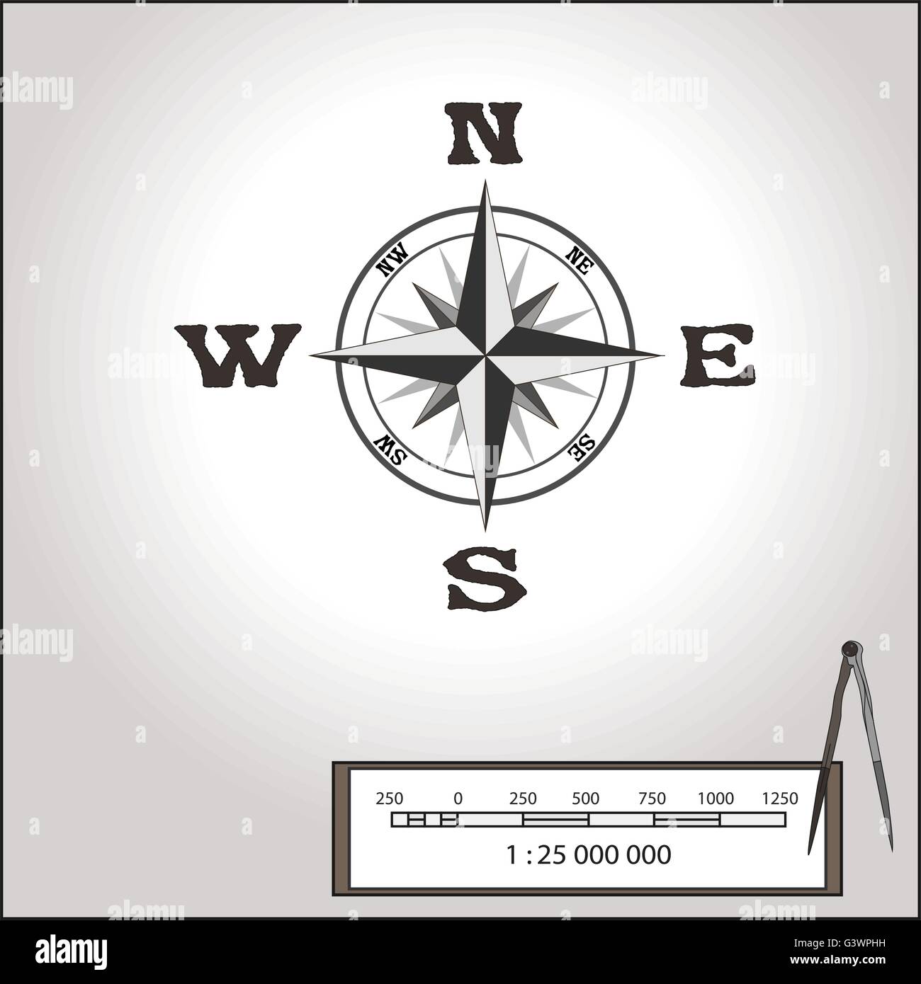 Ancient map Stock Vector Images - Alamy