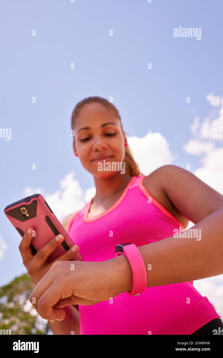 Synchronizing watch phone High Resolution Stock Photography and Images ...