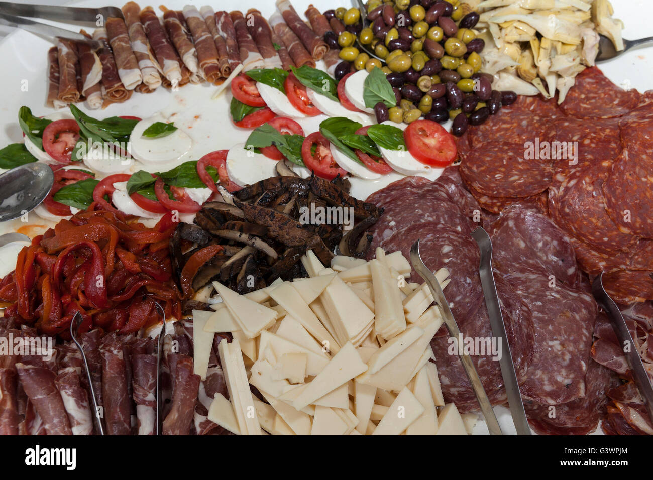 Plate with coldcuts Stock Photo - Alamy