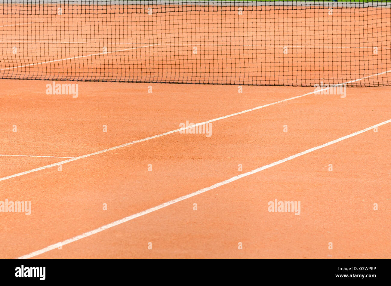 tennis court and net Stock Photo - Alamy