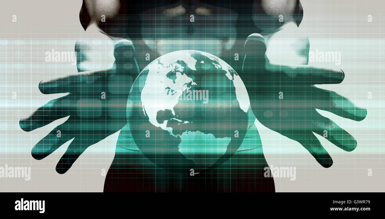 Global Platform and International Mobility Software Concept Stock Photo ...