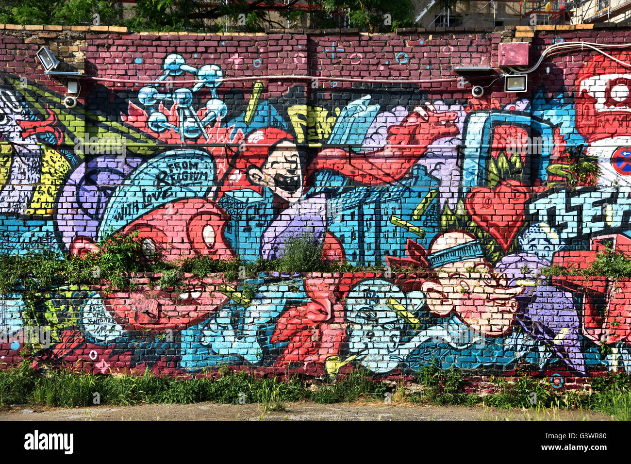 Graffiti in bohemian Friedrichshain - Kreuzberg Berlin RAW temple ...