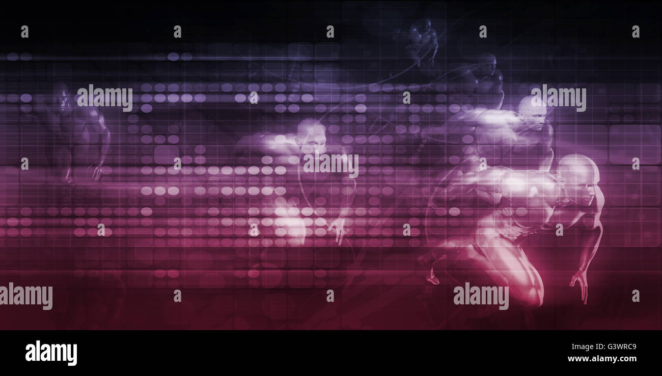 Business Team Running with Clear Direction and Vision Stock Photo - Alamy