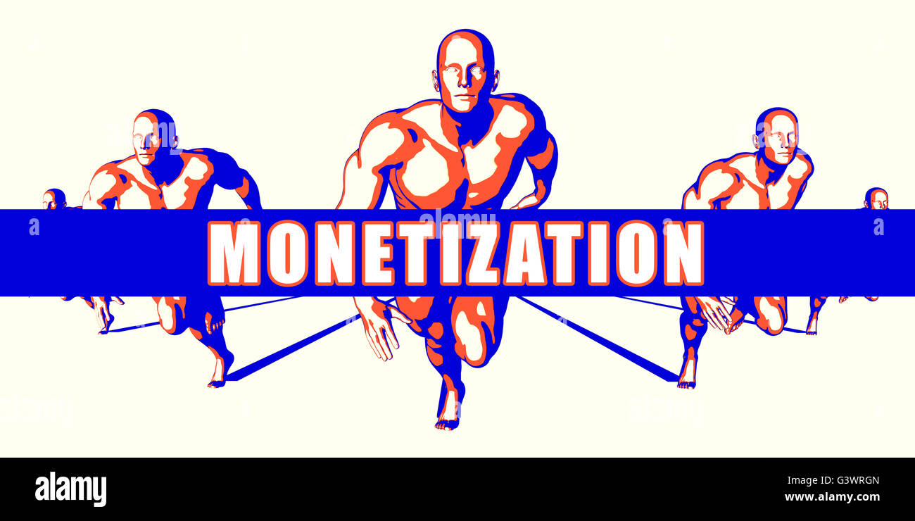 Monetization as a Competition Concept Illustration Art Stock Photo - Alamy