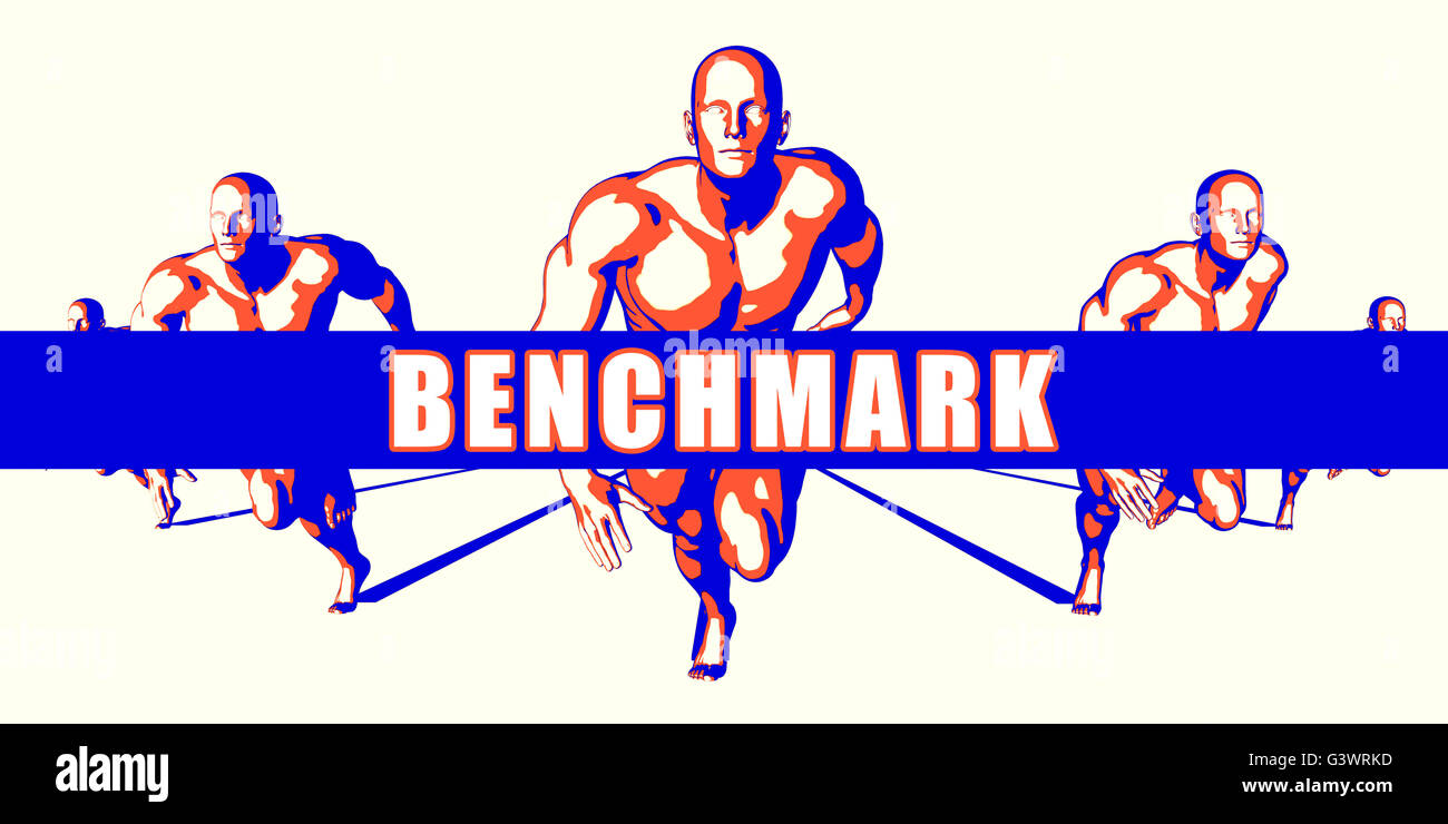 Benchmark as a Competition Concept Illustration Art Stock Photo - Alamy