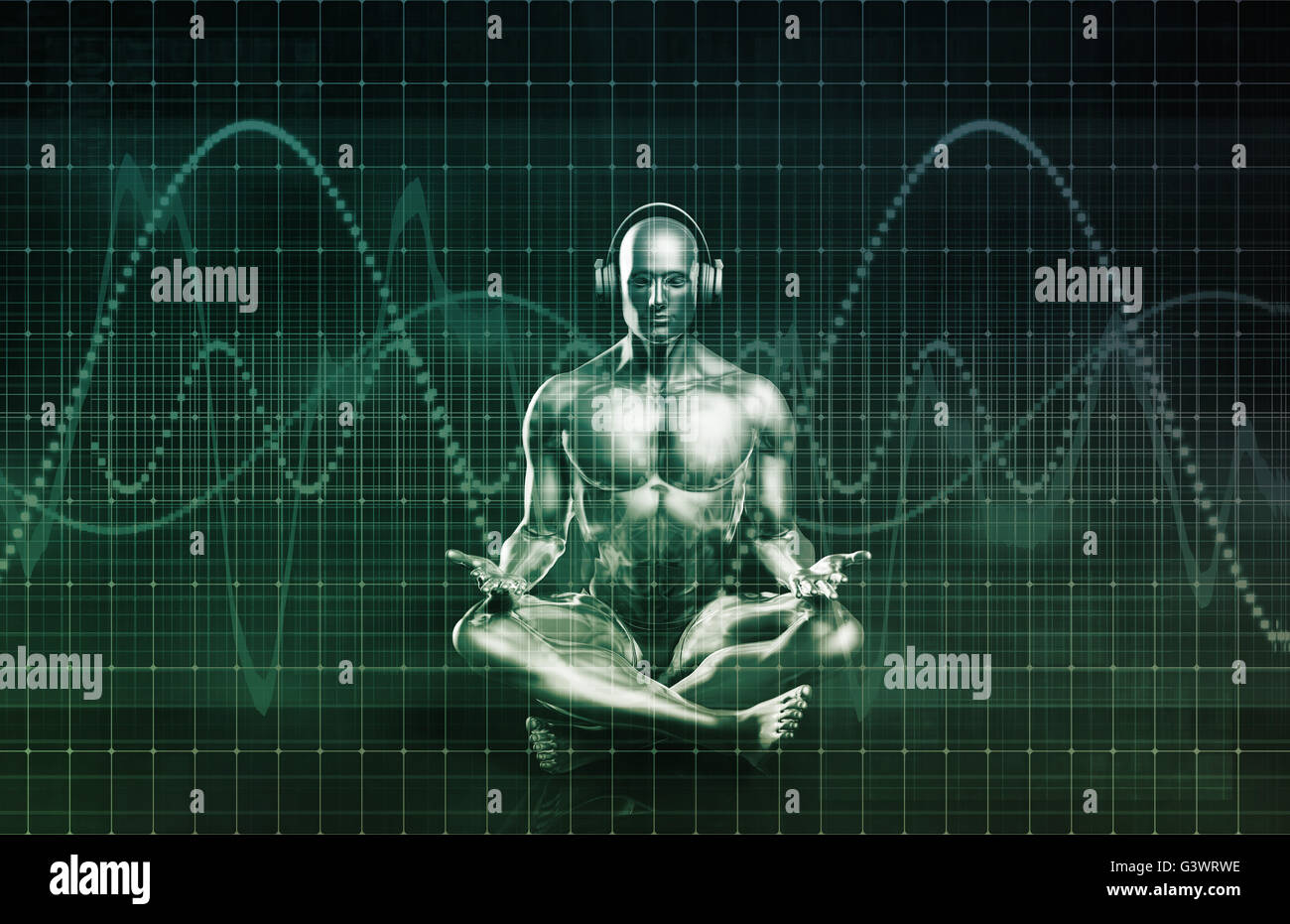 Immersive Technology and Music Sound Experience Concept Stock Photo - Alamy