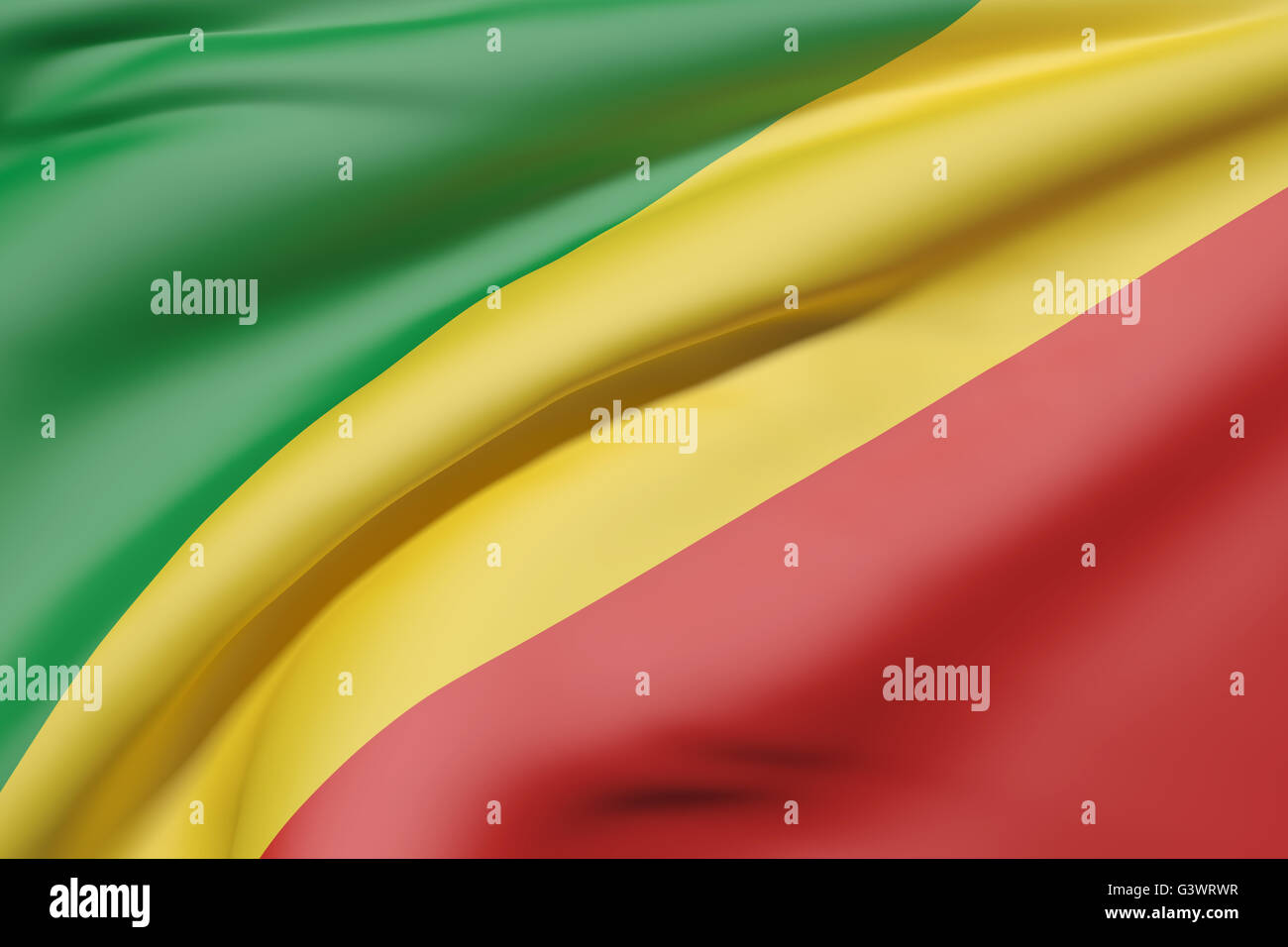 Congo brazzaville flag hi-res stock photography and images - Alamy