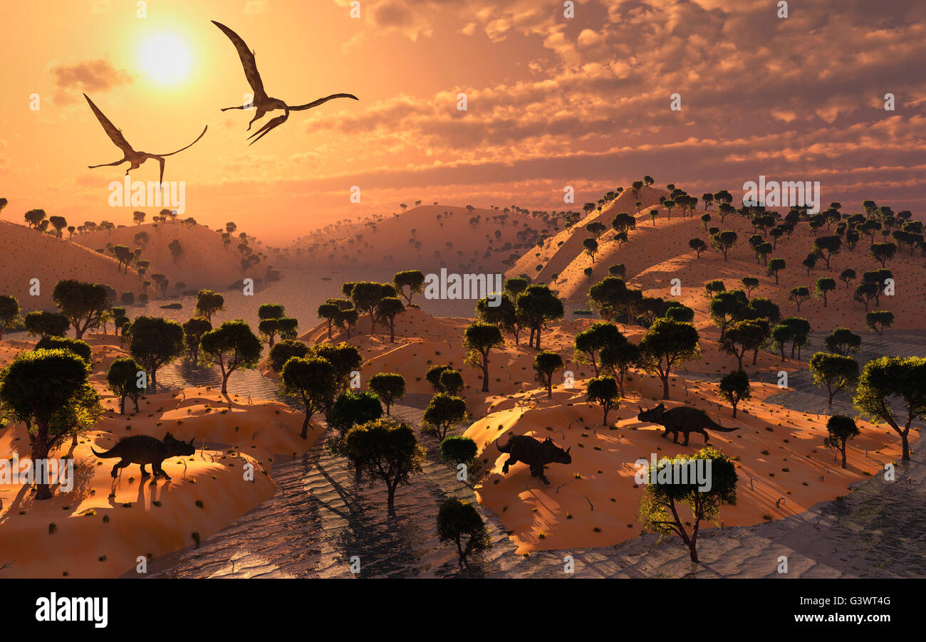 Cretaceous landscape hi-res stock photography and images - Alamy