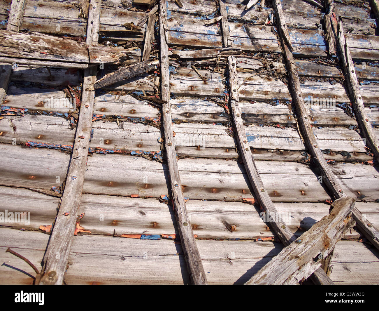 Old Boat Floor Texture Stock Photo - Alamy