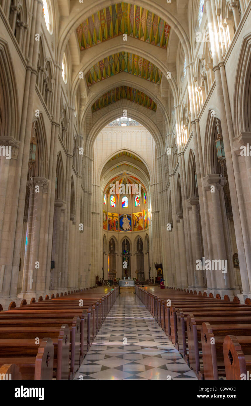 Inside Almudena Cathedral in Madrid Spain Stock Photo - Alamy