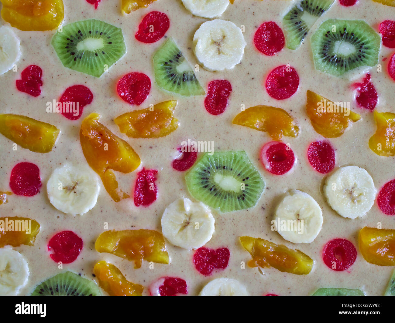 Colorful Fruit Pie Stock Photo - Alamy